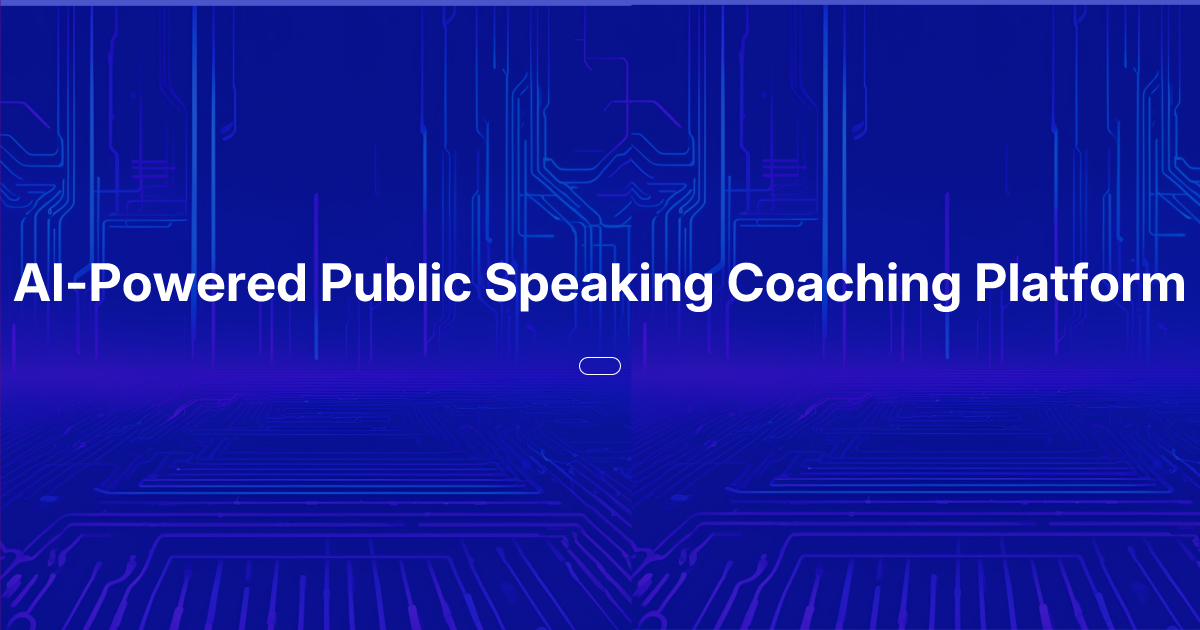 AI-Powered Public Speaking Coaching Platform | Oasis of Ideas