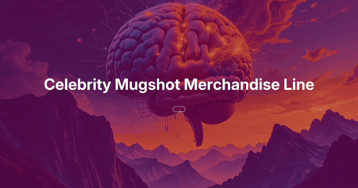 Celebrity Mugshot Merchandise Line | Oasis of Ideas