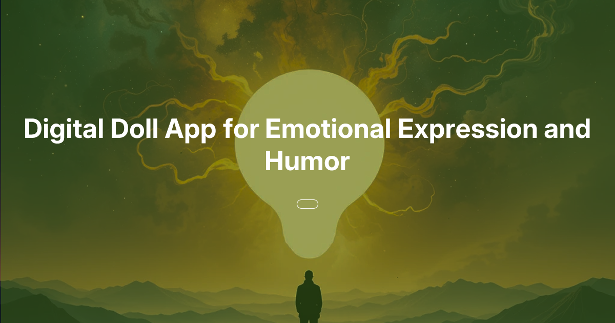 Digital Doll App for Emotional Expression and Humor | Oasis of Ideas