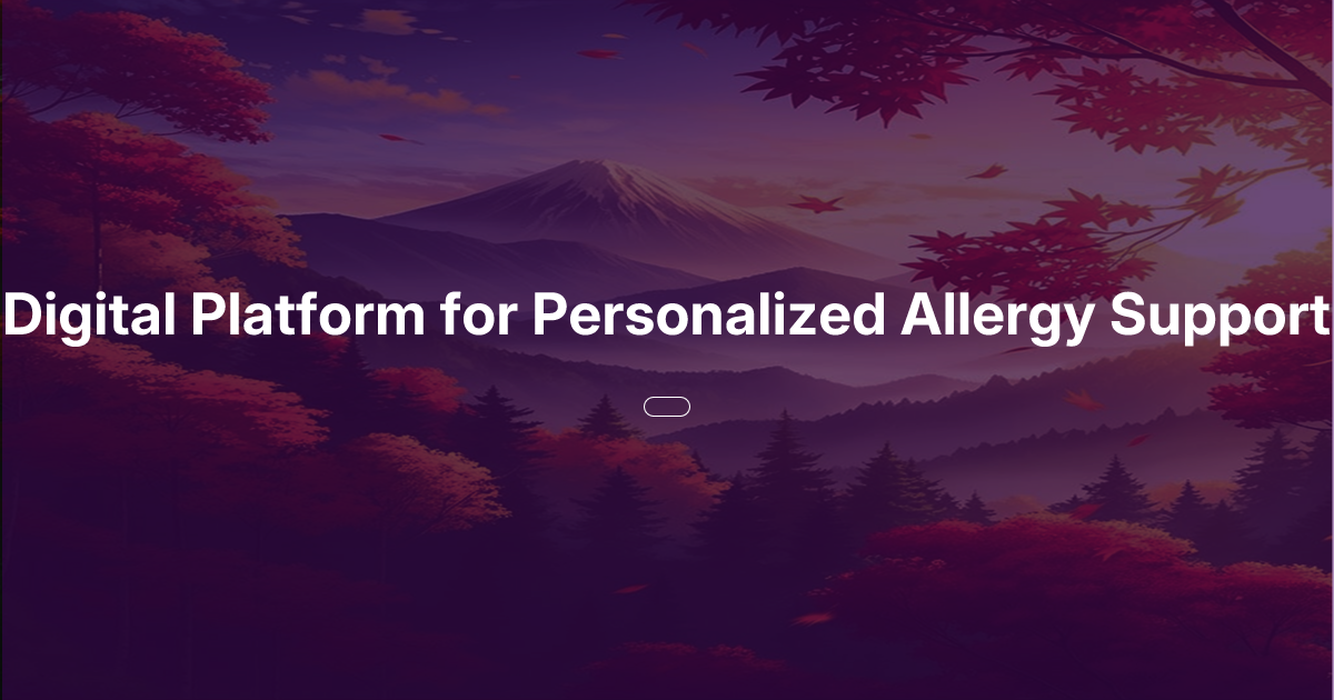 Digital Platform for Personalized Allergy Support | Oasis of Ideas