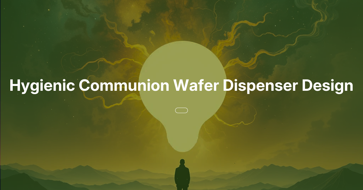 Hygienic Communion Wafer Dispenser Design | Oasis of Ideas