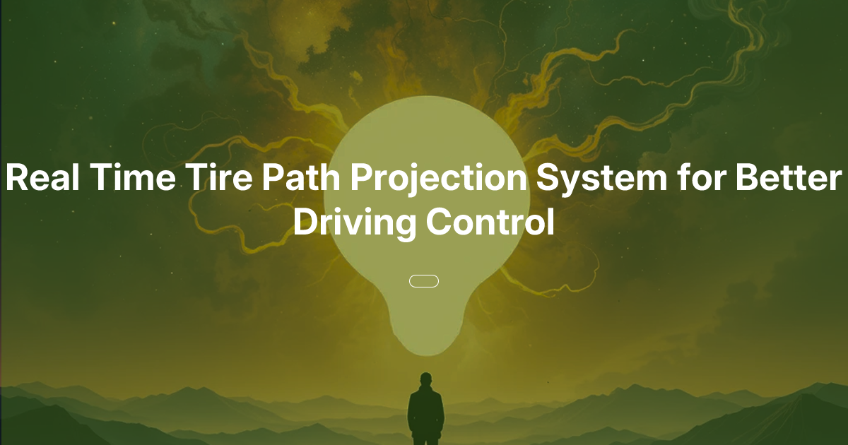 Real Time Tire Path Projection System for Better Driving Control ...