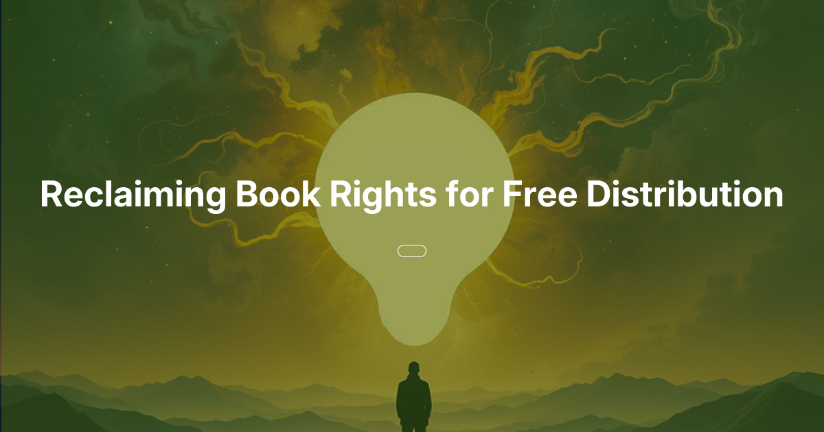 Reclaiming Book Rights for Free Distribution | Oasis of Ideas
