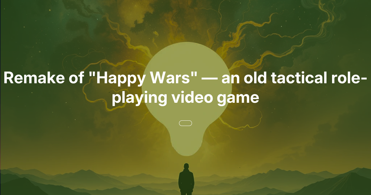 Remake of "Happy Wars" — an old tactical role-playing video game ...