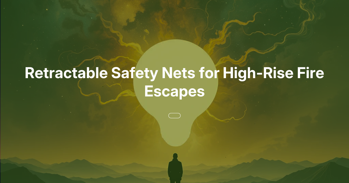 Retractable Safety Nets for High-Rise Fire Escapes | Oasis of Ideas