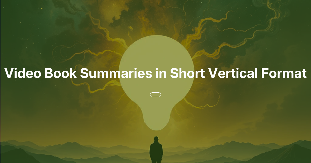 Video Book Summaries in Short Vertical Format | Oasis of Ideas