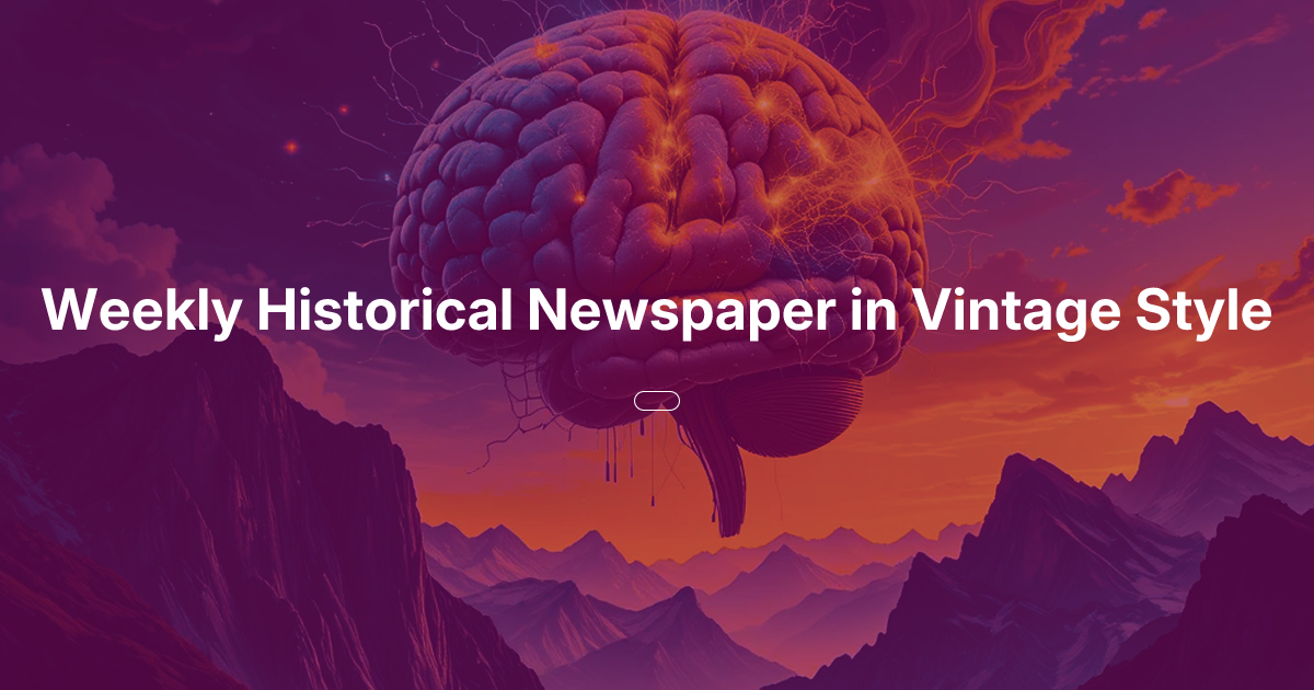Weekly Historical Newspaper in Vintage Style | Oasis of Ideas